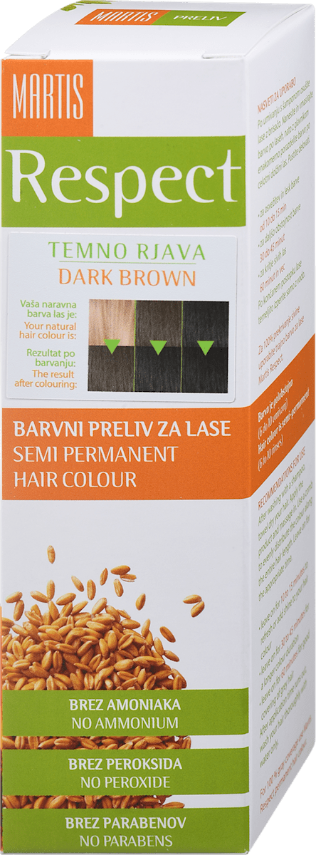 Respect Barvni preliv za lase Temno rjava, 30 ml | dm.si
