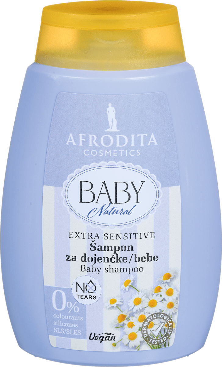 AFRODITA Šampon za dojenčke Extra Sensitive Baby Natural, 200 ml | dm.si