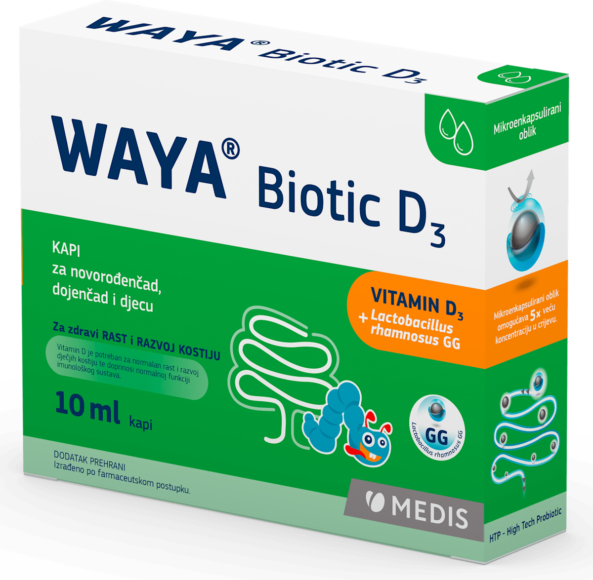 WAYA Biotic D3 kapi, 10 ml | dm.hr