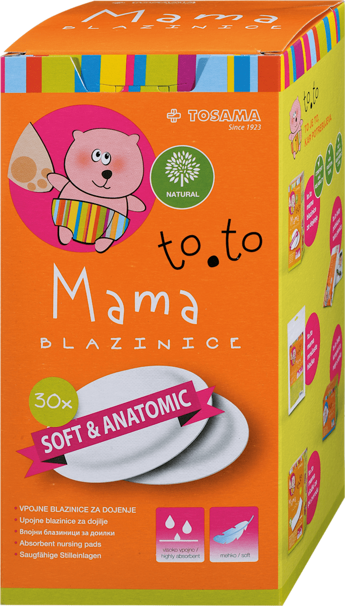 to.to Mama tuferi za dojilje - SOFT & ANATOMIC, 30 kom | dm.rs