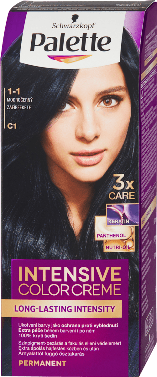 Palette INTENSIVE COLOR CREME Boja za kosu - 1 - 1 plavo-crna, 1 kom ...
