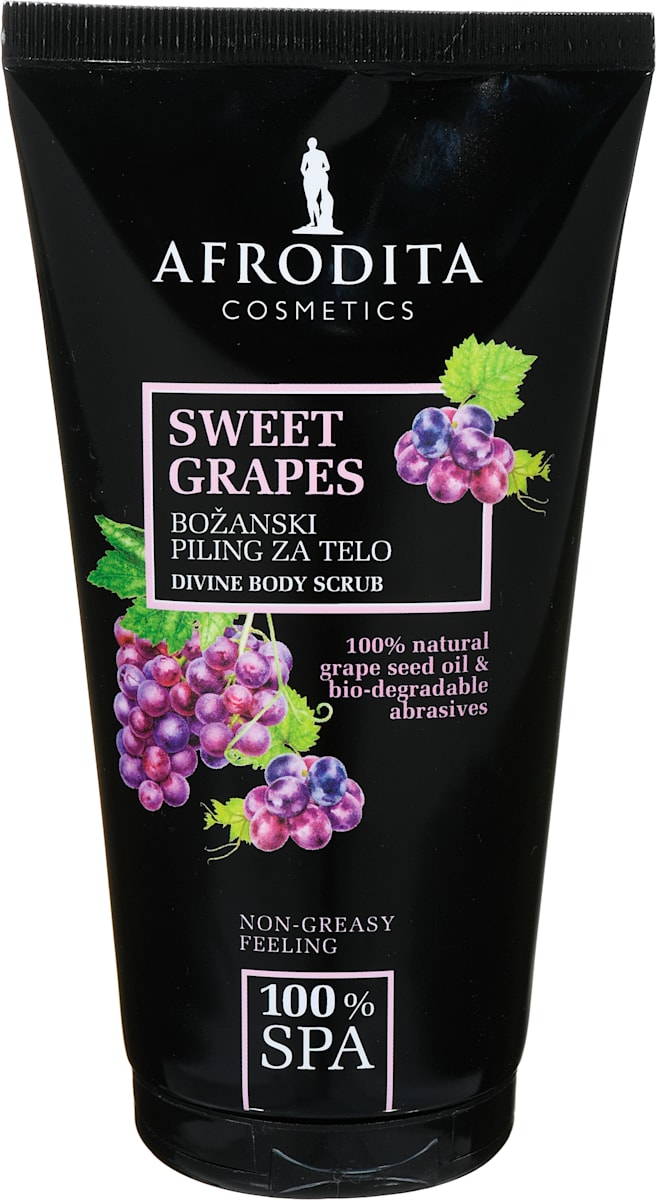 AFRODITA Piling za telo 100 % Spa Sweet Grapes, 150 ml | dm.si