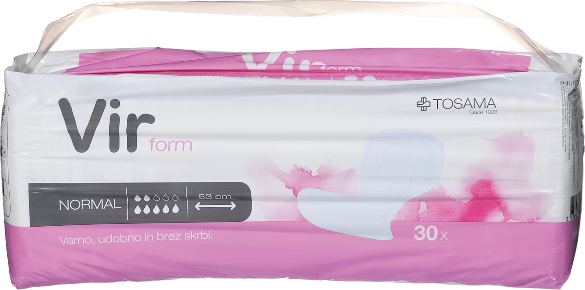Vir form Predloge za inkontinenco, normal, 53 cm, 30 kos | dm.si
