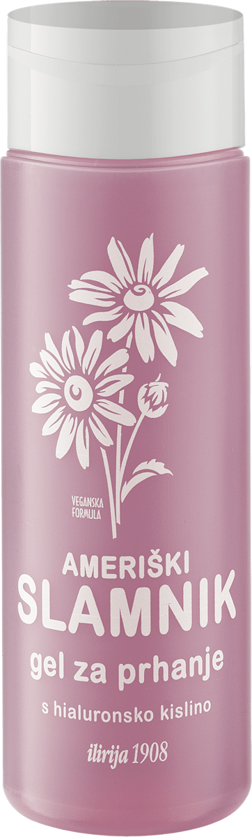 Ilirija Gel za tuširanje AMERIŠKI SLAMNIK s hialuronsko kislino, 230 ml ...