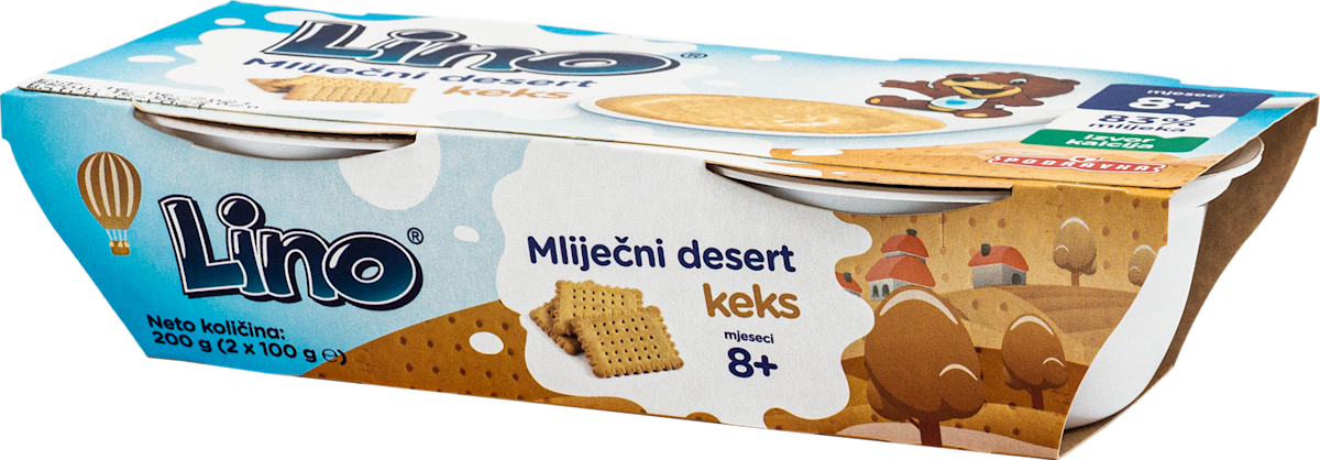 Lino Mliječni desert – keks, 8 + mj., 200 g | dm Bosna i Hercegovina
