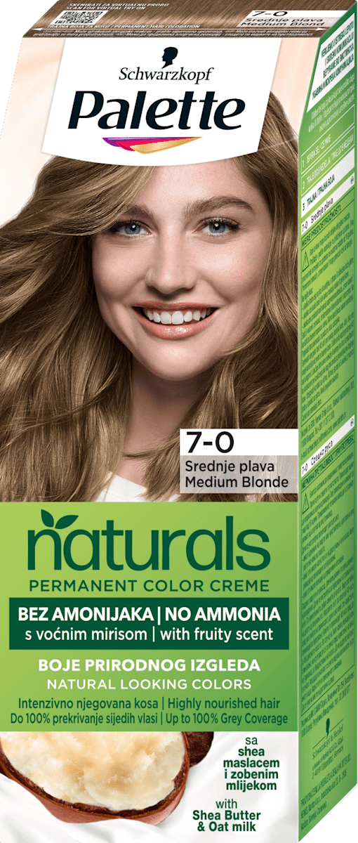 Palette naturals COLOR CREME Boja za kosu – 7-0 srednje plava, 1 kom ...