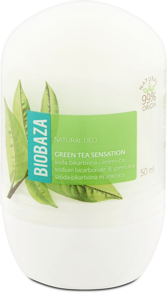 Biobaza Green tea Sensation deo roll-on soda bikarbona i zeleni čaj, 50 ...