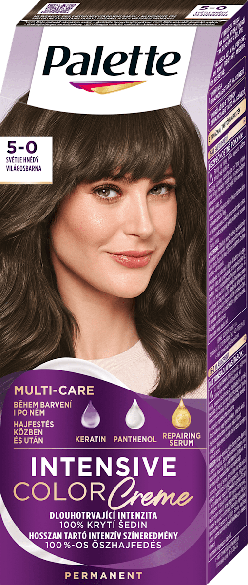 Palette INTENSIVE COLOR CREME Farba na vlasy - 5-0 svetlohnedá, 1 ks ...