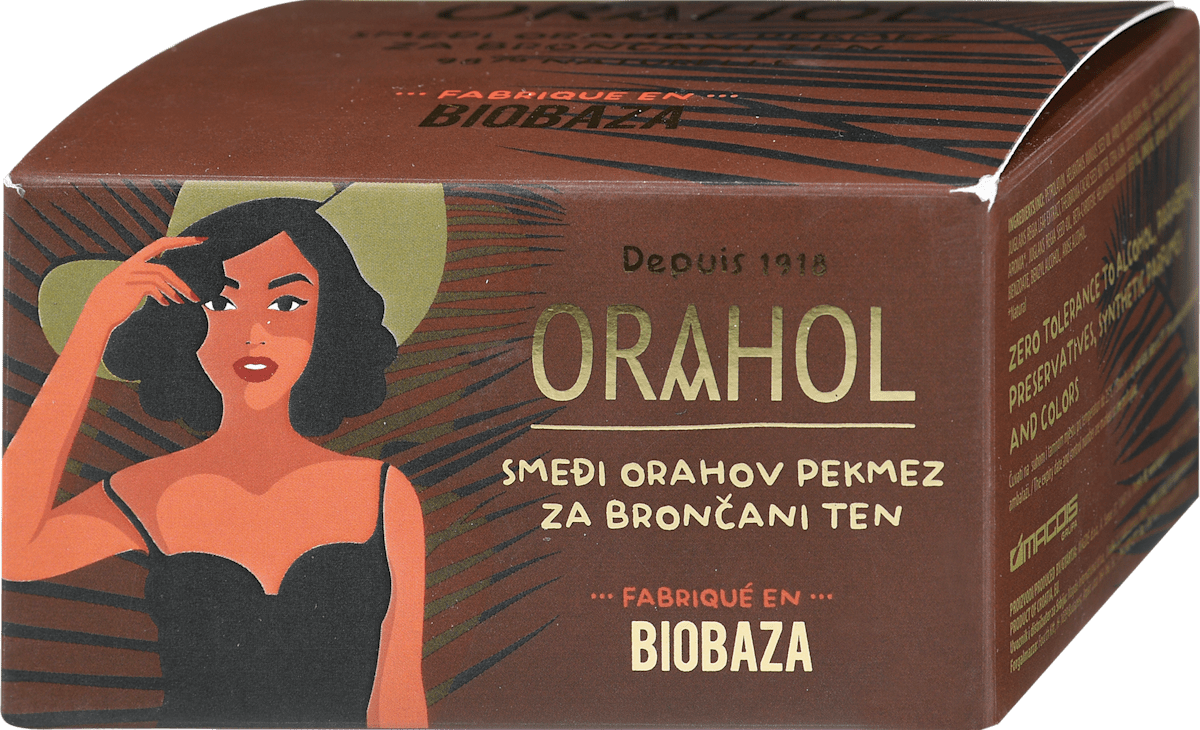 Biobaza ORAHOL - smeđi orahov pekmez za bronzani ten, 140 ml | dm.rs