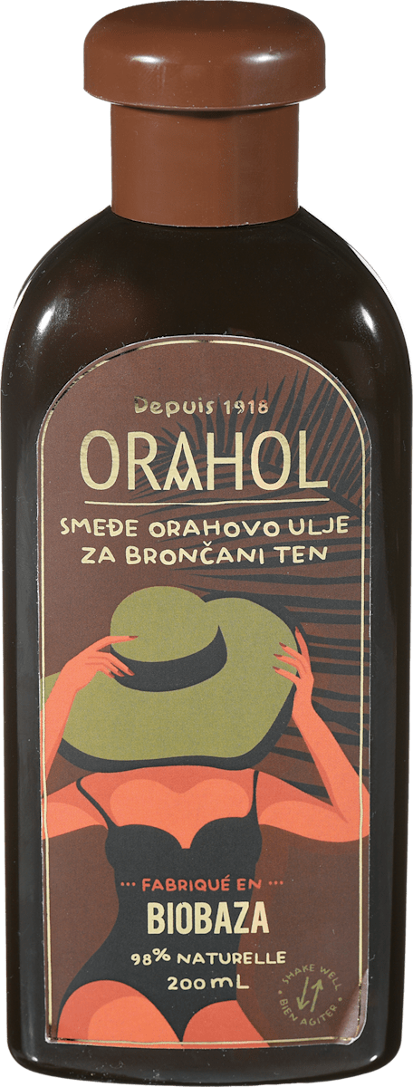Biobaza Zlato olje za sončenje Orahol, 200 ml | dm.si