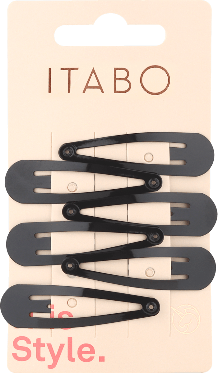 ITABO Špange za kosu – sjajne crne, 1 kom. | dm.hr
