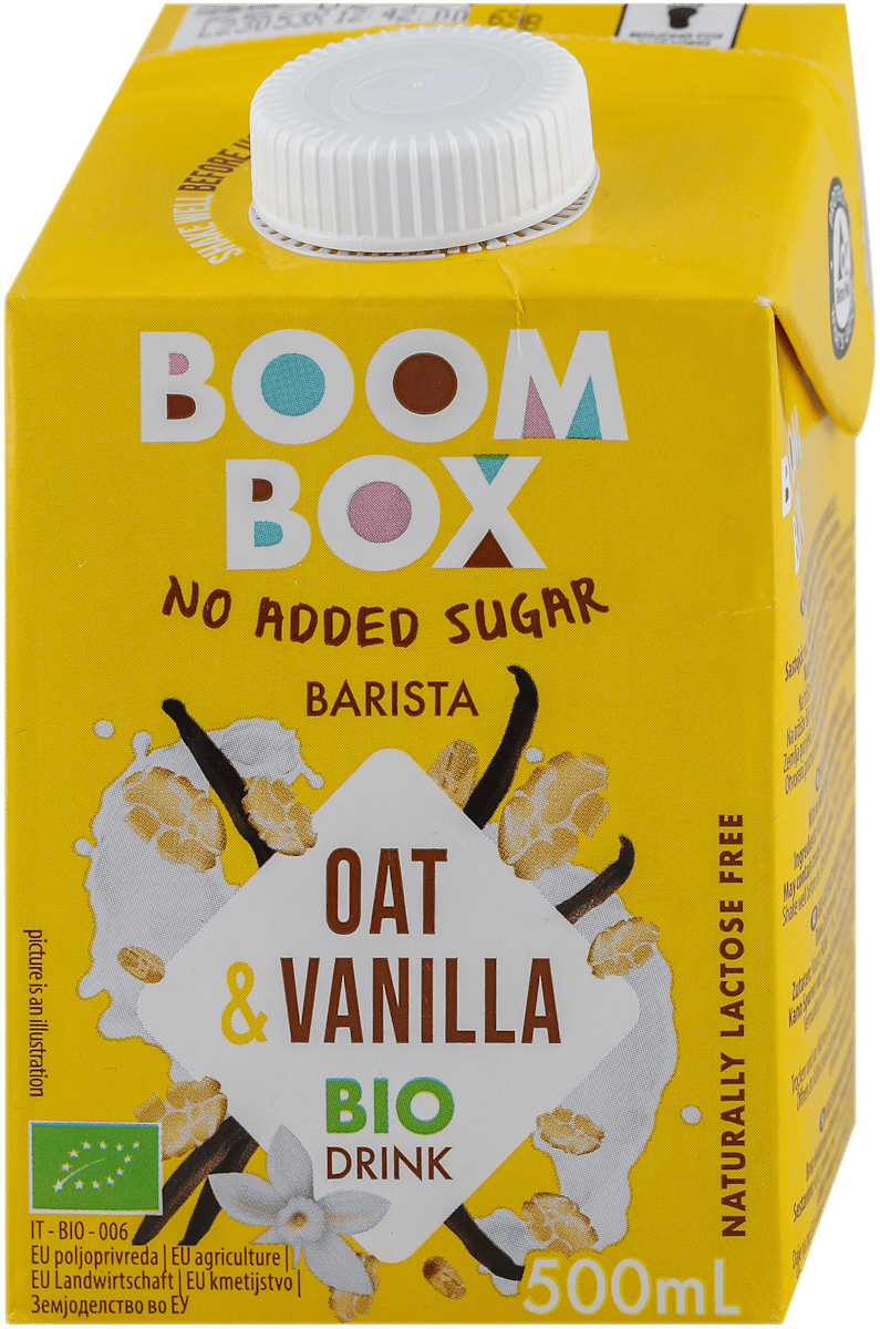BOOM BOX BARISTA organski napitak - ovas i vanila, 500 ml | dm.rs
