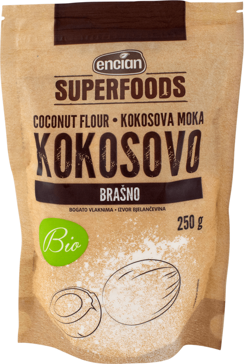encian Bio kokosovo brašno, 250 g | dm.hr