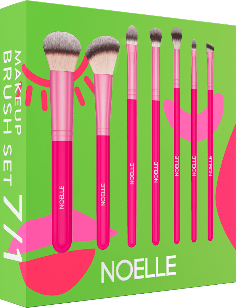 NOELLE Set 7 pensule de machiaj roz, 1 Set | dm.ro