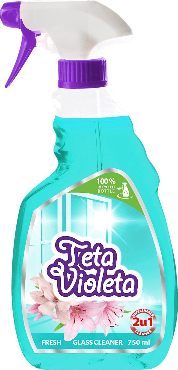 Teta Violeta Soluție pentru curățarea geamurilor Fresh, 750 ml | dm.ro