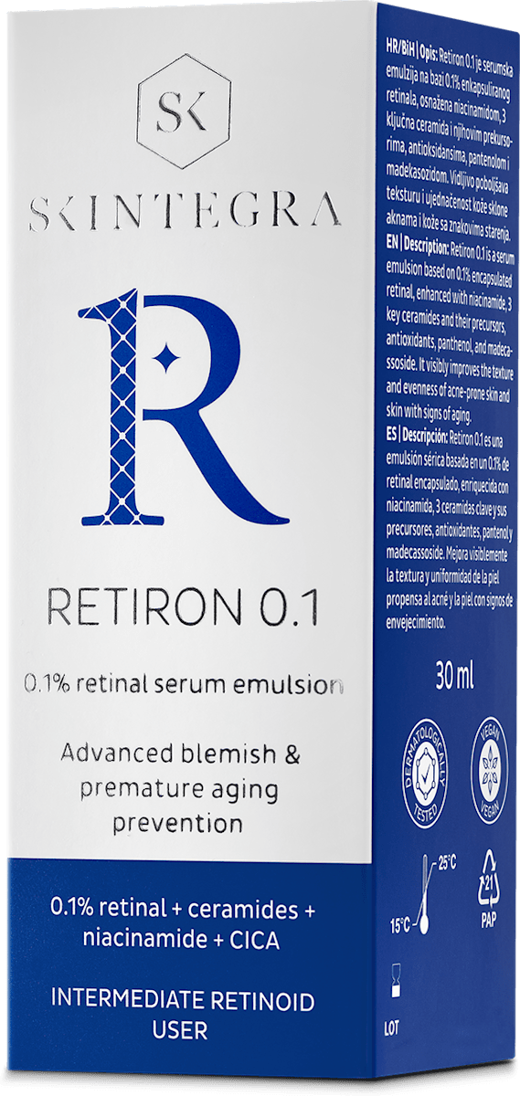 SKINTEGRA Retiron 0.1 emulzija s 0.1 % retinala, 30 ml | dm.hr
