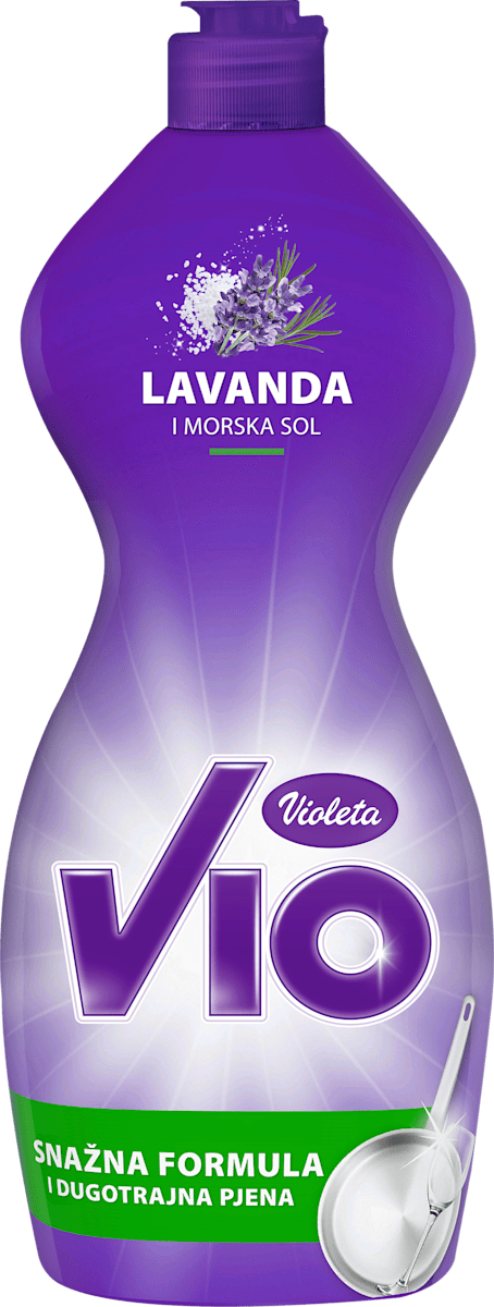 Violeta VIO Detergent vase Lavandă și Sare de mare, 450 ml | dm.ro