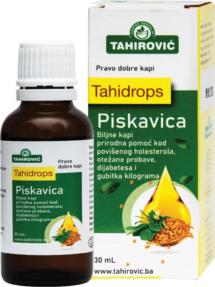 TAHIROVIĆ Tahidrops Piskavica biljne kapi, 30 ml | dm Bosna i Hercegovina