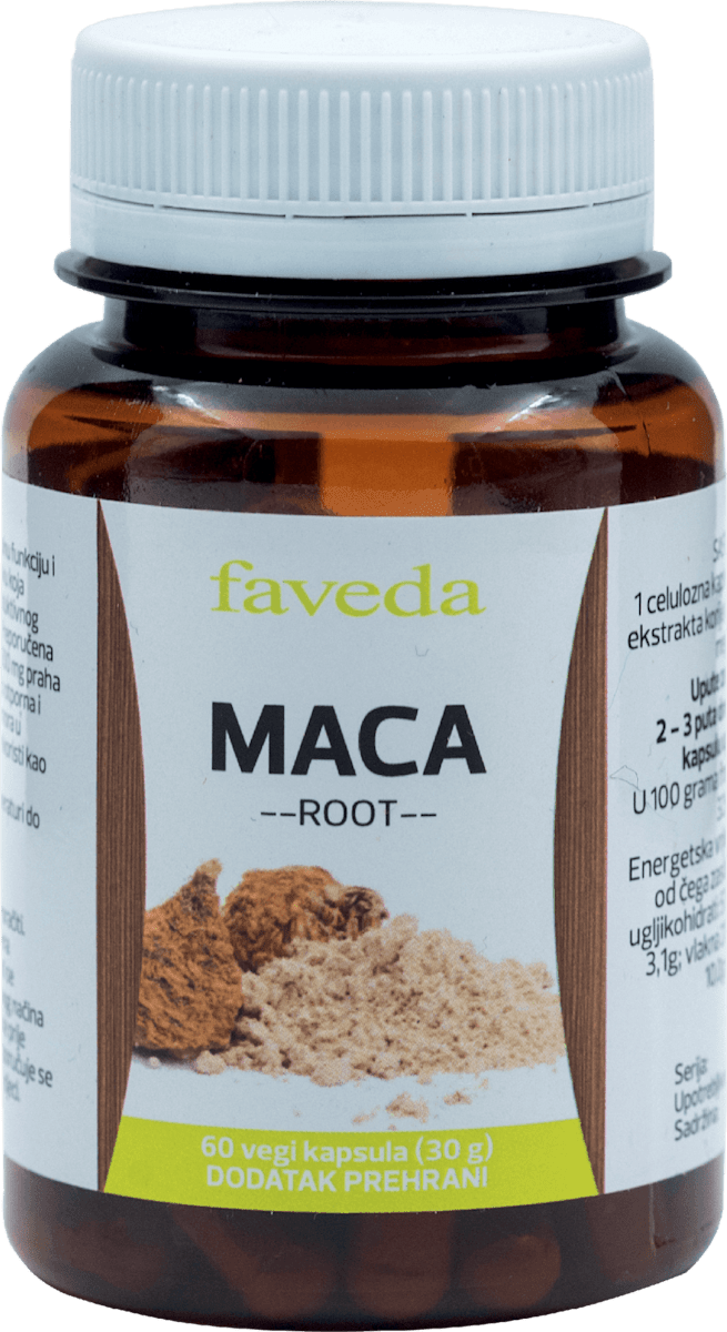 faveda Maca kapsule, 60 kapsula, 30 g | dm Bosna i Hercegovina