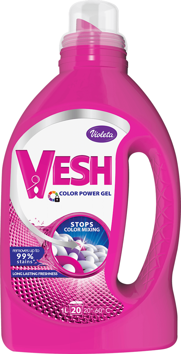Violeta VESH Color Power Gel deterdžent za pranje šarenog veša, 1 l ...