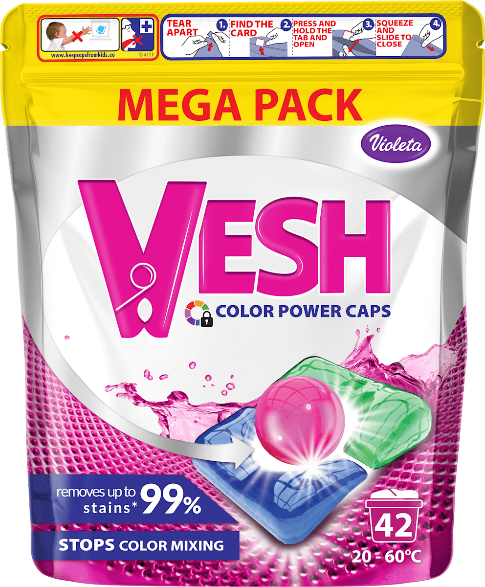 Violeta VESH COLOR POWER kapsule za pranje veša, MEGA PACK, 42 kom | dm.rs