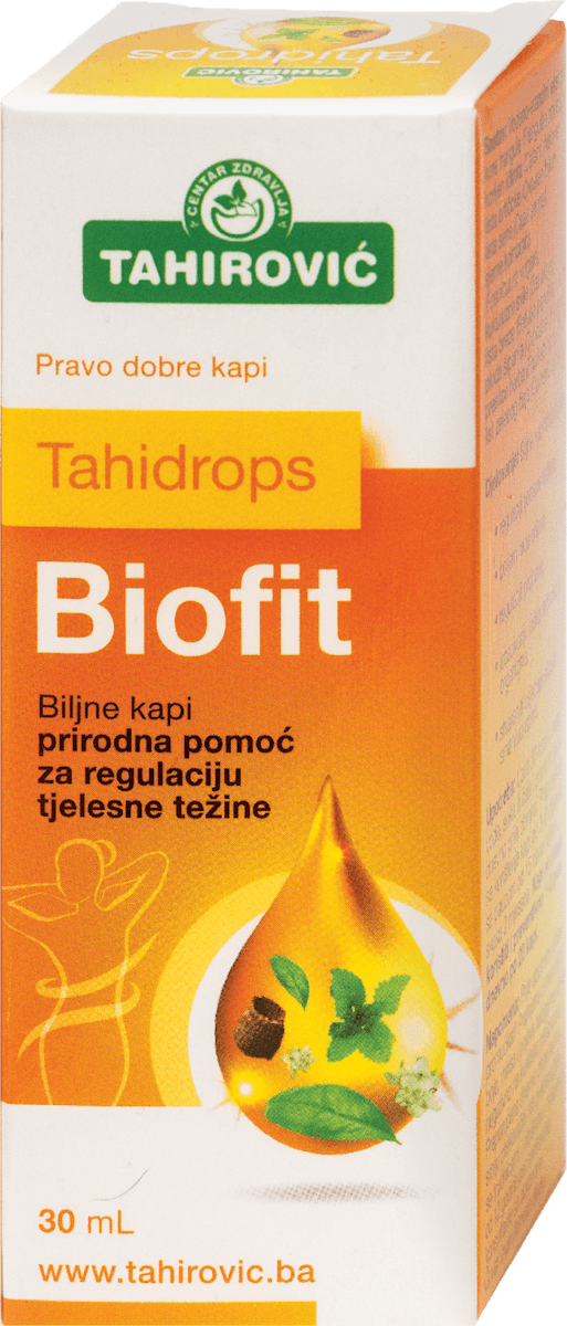 TAHIROVIĆ Tahidrops Biofit biljne kapi za regulaciju tjelesne težine ...