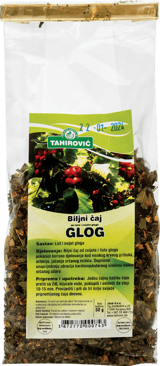 TAHIROVIĆ Glog čaj, 50 g | dm Bosna i Hercegovina