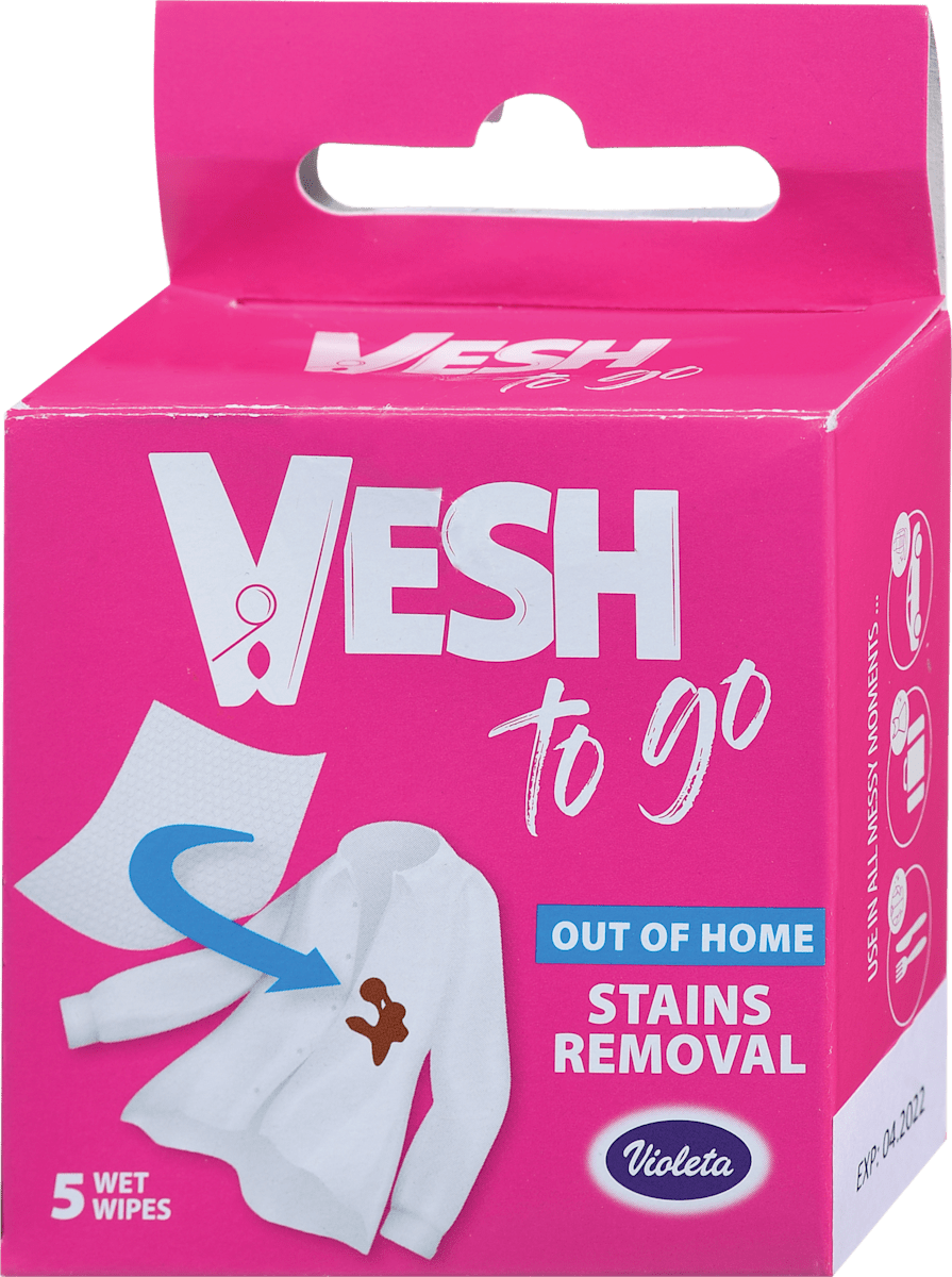 Violeta Vesh to go vlažne maramice - za uklanjanje fleka, 5 kom | dm.rs