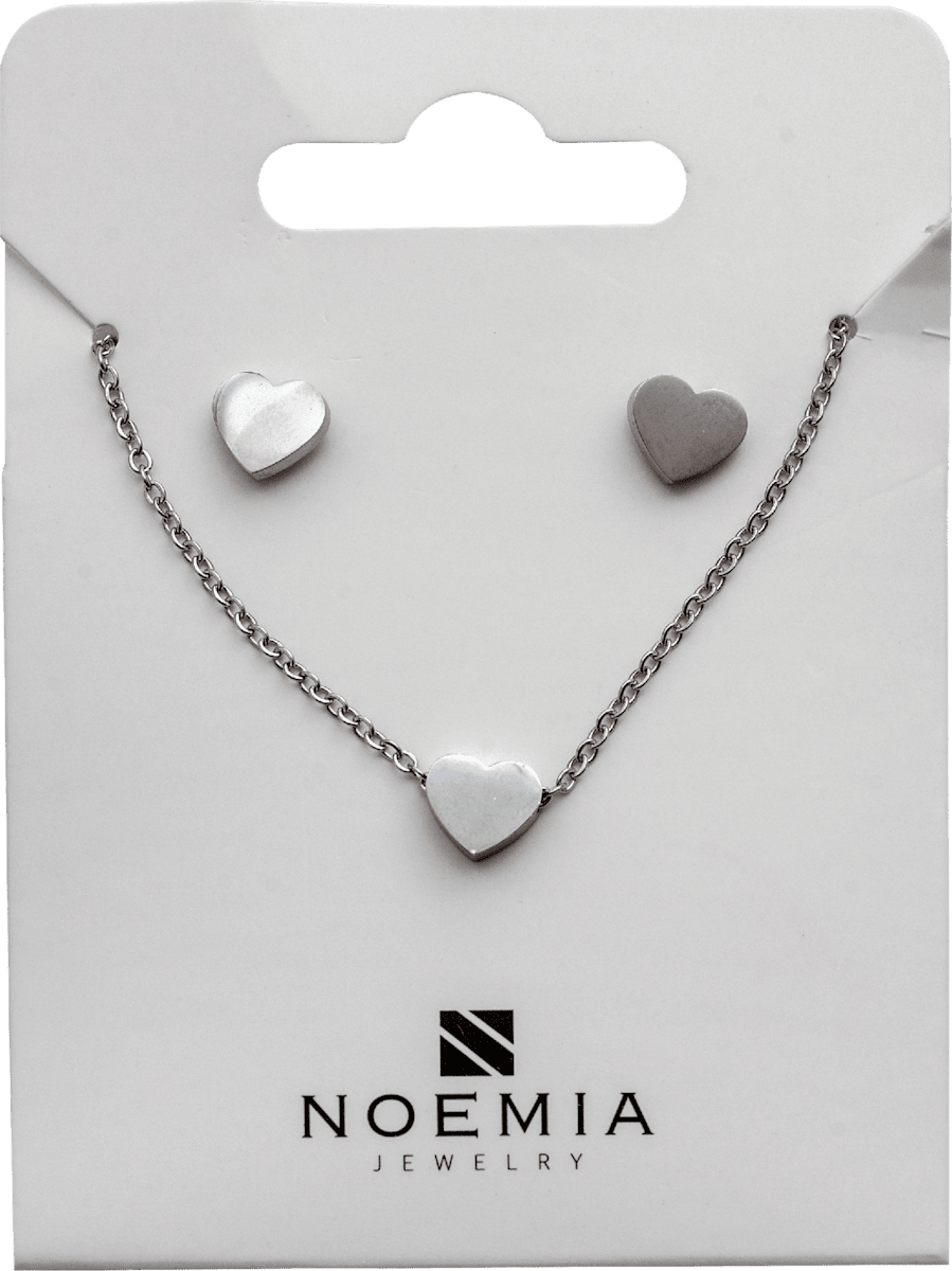 Noemia Simple heart set ogrlica i naušnice, više vrsta, 1 kom. | dm ...