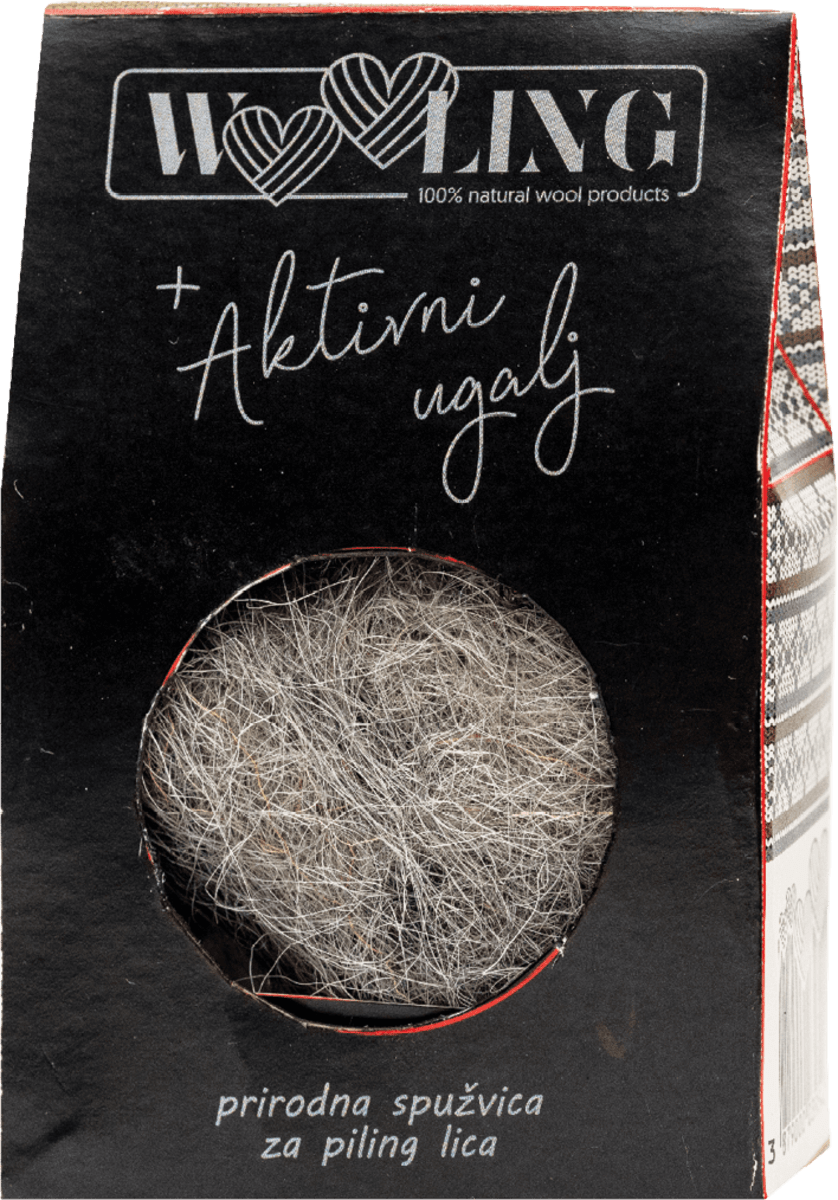 Wooling Spužvica za čišćenje lica s aktivnim ugljenom, 3 g | dm Bosna i ...