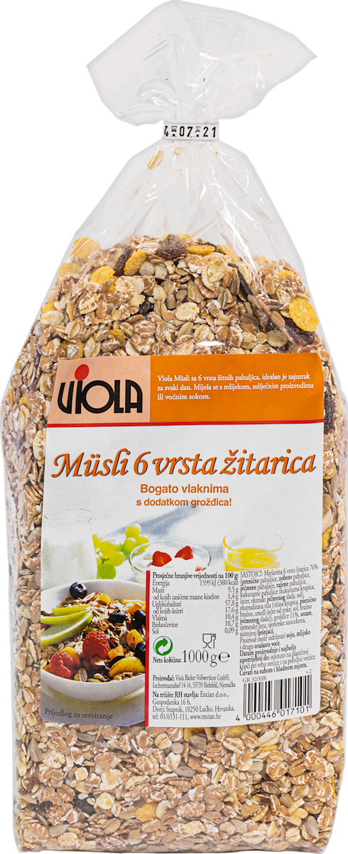 VIOLA Musli - 5 vrsta žitarica, 1 kg | dm Bosna i Hercegovina