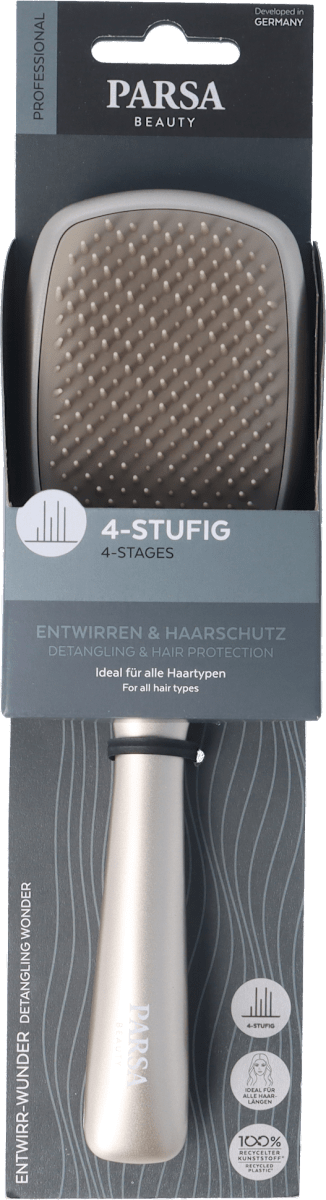 PARSA BEAUTY Четка за лесно разресване, сребърен цвят, 1 бр. | dm България