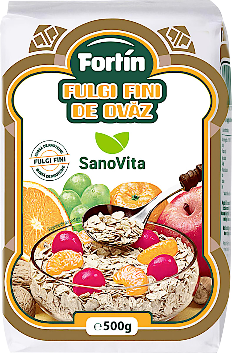 Sanovita Fulgi de ovaz fortin, 500 g | dm.ro