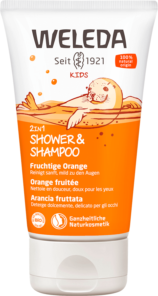 WELEDA Kids 2u1 gel za tuširanje i šampon - narandža, 150 ml | dm Bosna ...