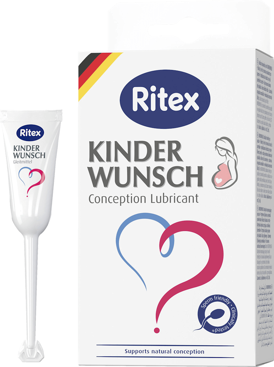 Ritex Gel lubrifiant adjuvant de concepere a copiilor 8x4ml, 8 buc | dm.ro