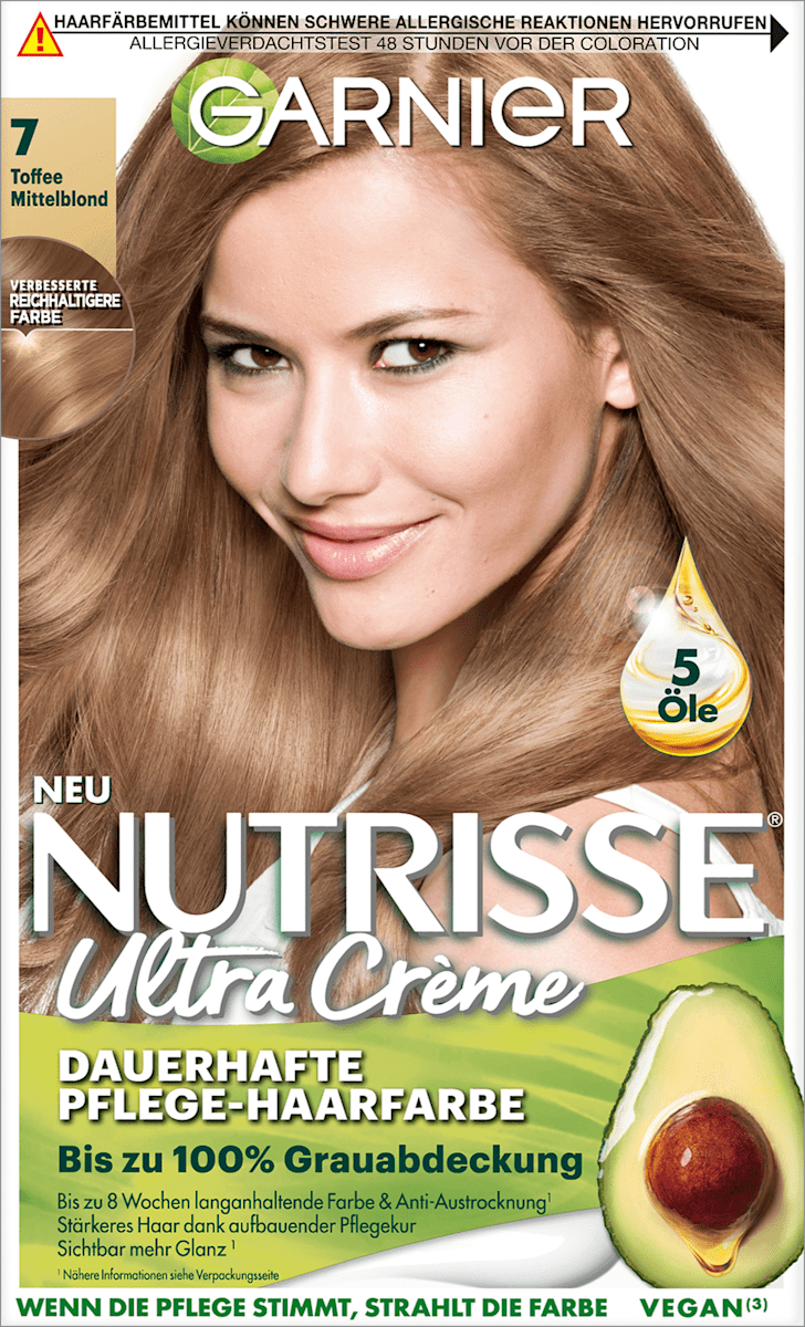 GARNIER NUTRISSE Haarfarbe 7 Toffee Mittelblond, 1 St dauerhaft günstig ...