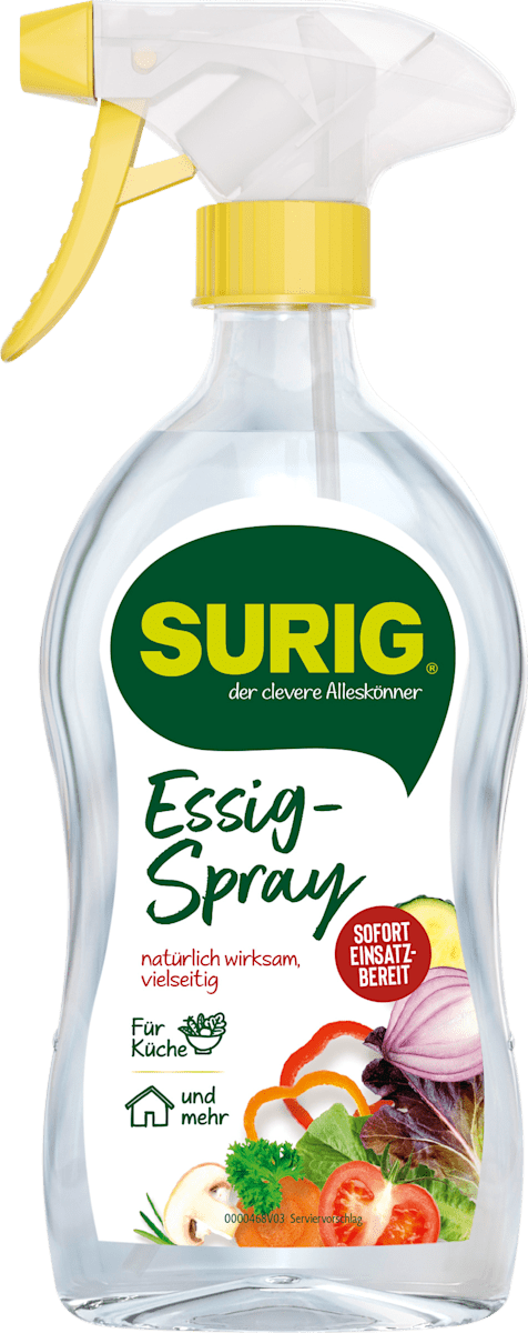 SURIG Essigreiniger Spray für Küche und Haushalt, 500 ml dauerhaft ...