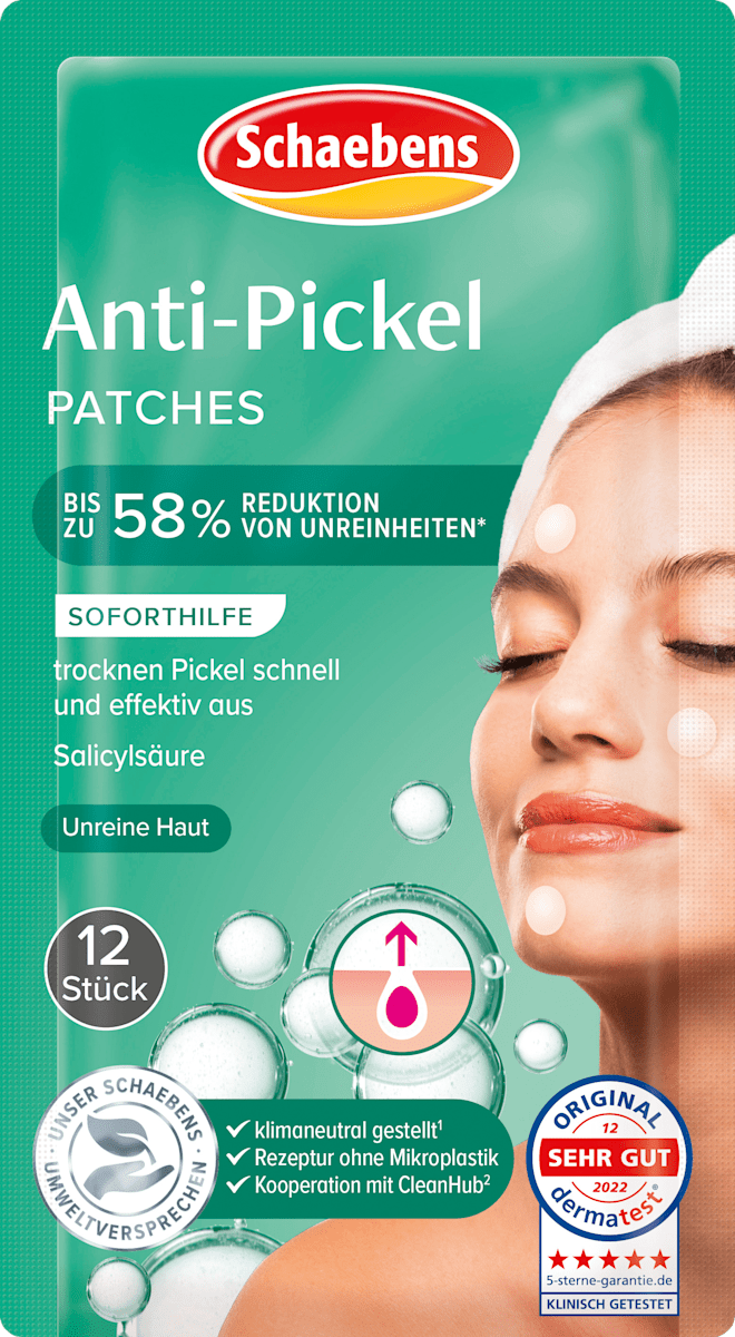 Schaebens Anti Pickel Patches Unreine Haut, 12 St | dm.at