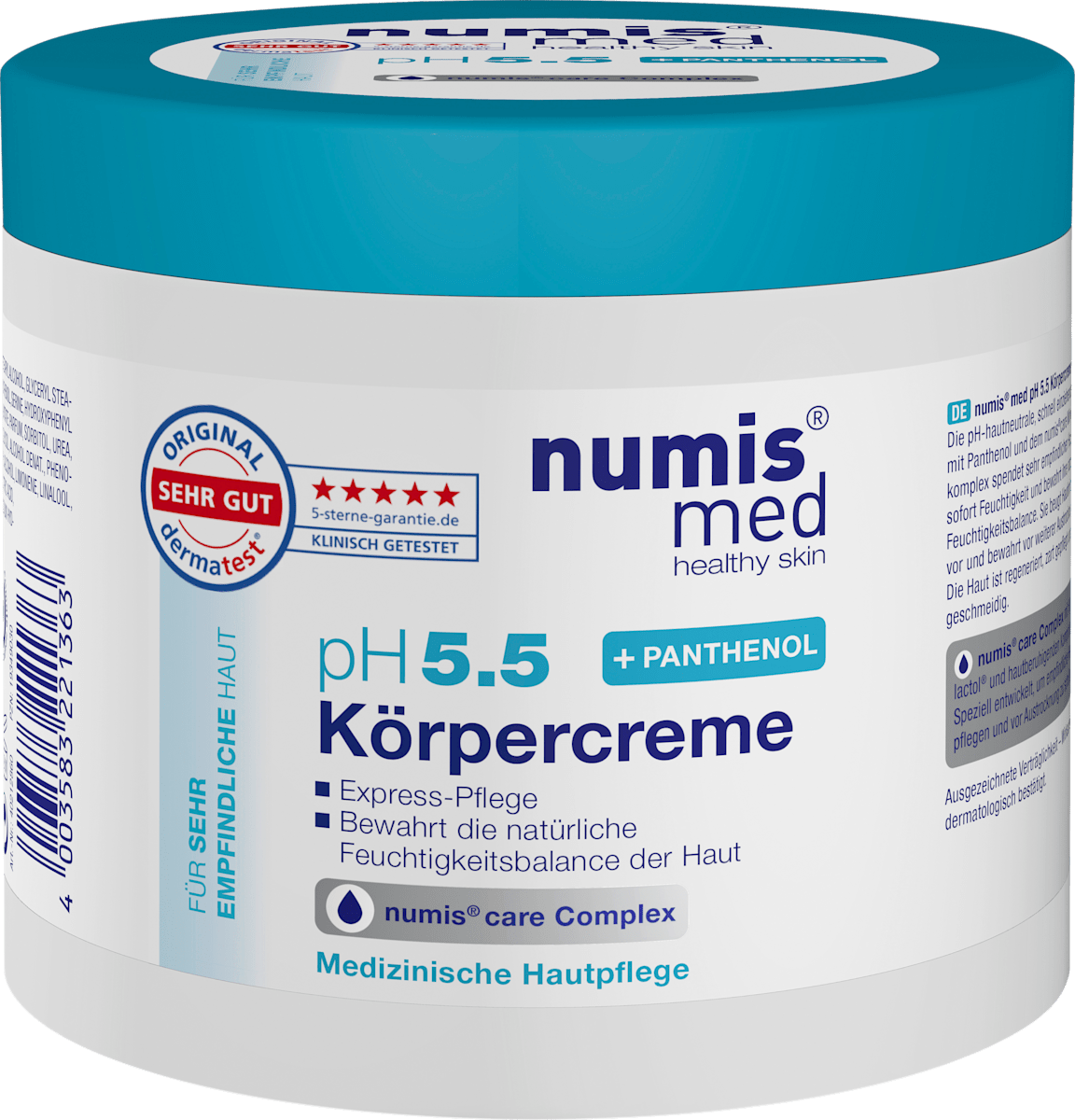 numis med Körpercreme pH 5.5 Panthenol, 400 ml | dm.at