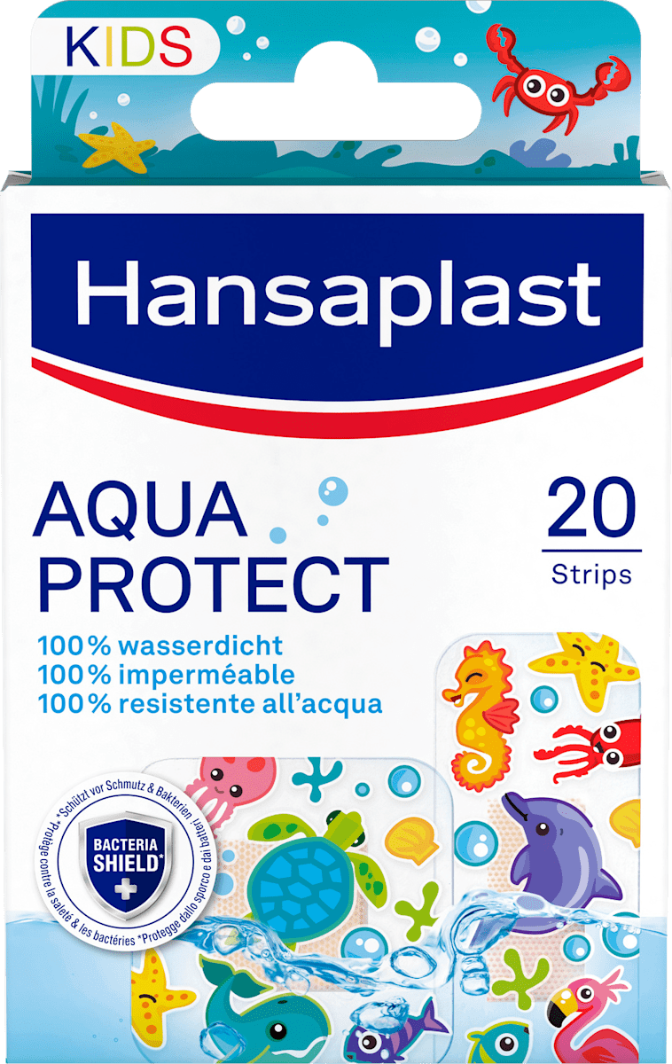 Hansaplast Pflaster Strips Aqua Protect Kids, 20 St dauerhaft günstig online kaufen | dm.de
