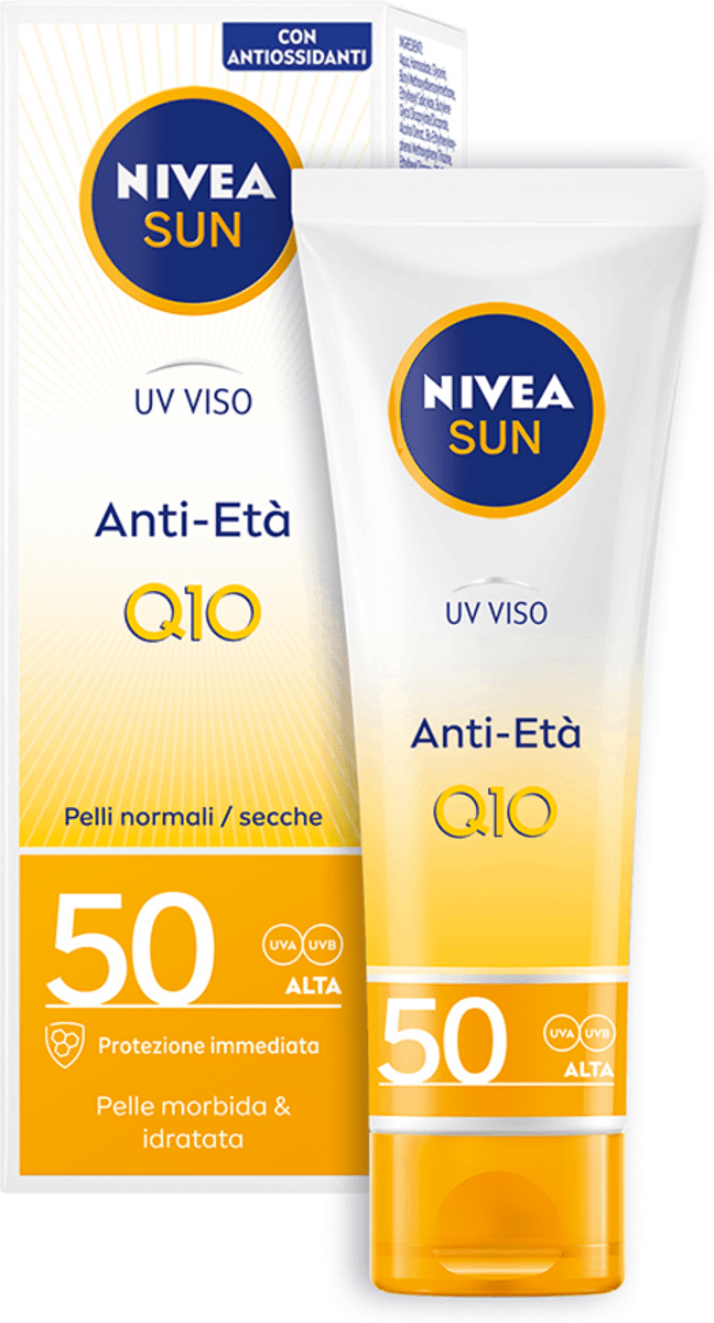NIVEA SUN Crema viso Anti-Età SPF50, 50 ml | dm Italia