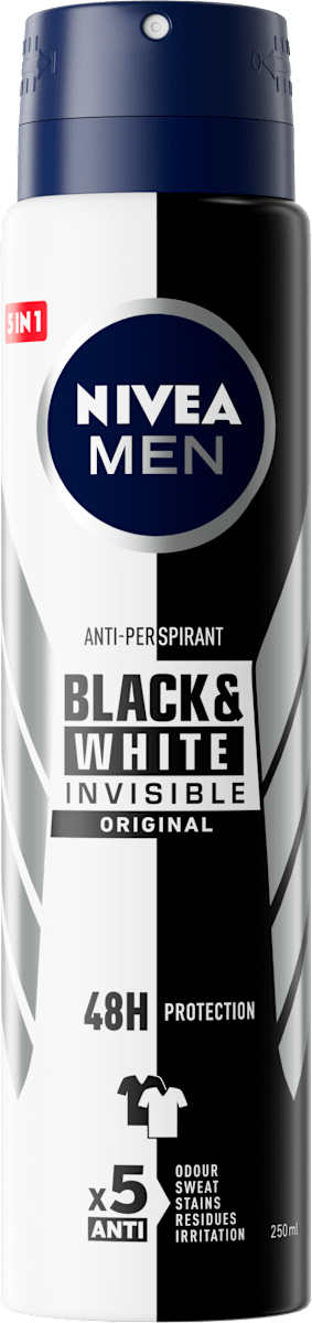 NIVEA MEN Deospray Black&White Invisible, 250 ml | dm.at