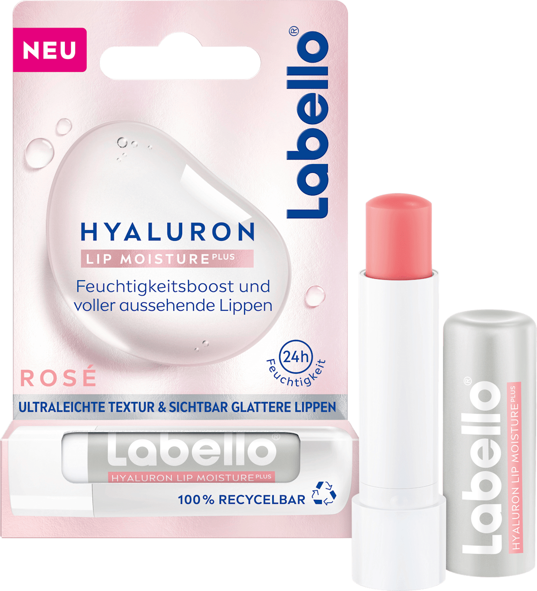 Labello Lippenpflege Hyaluron Moisture Rosé, 4,8 g dauerhaft günstig ...