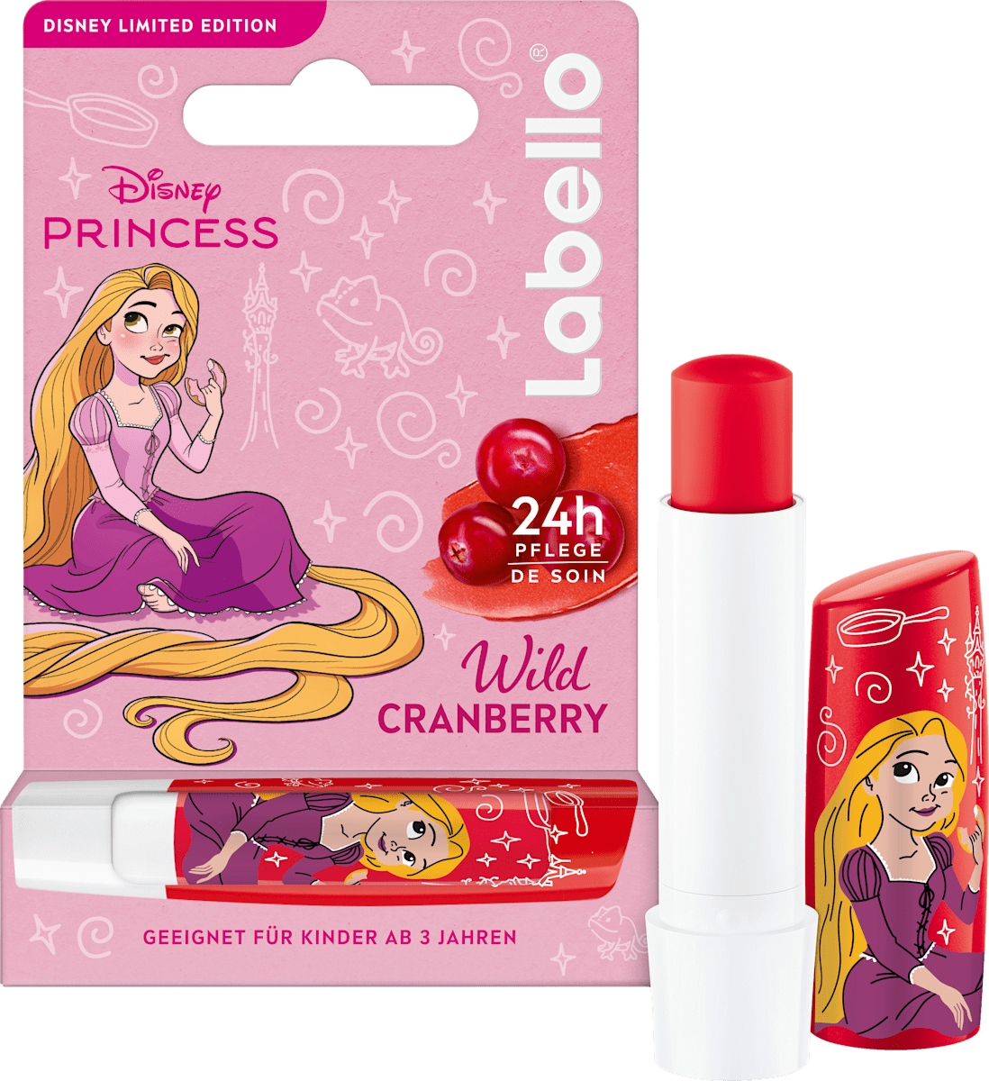 Labello Lippenpflege Disney Princess Wild Cranberry Rapunzel, 4,8 g | dm.at
