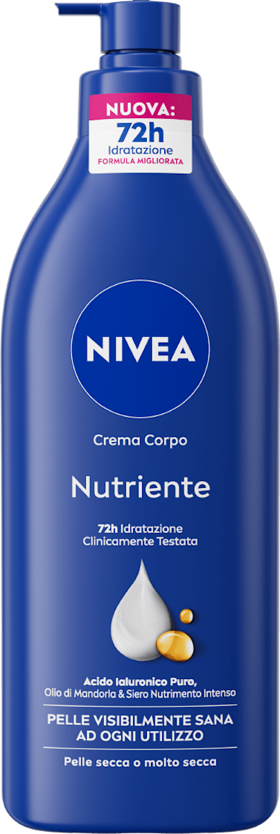NIVEA Crema corpo Nutriente Pump 72h, 500 ml | dm Italia