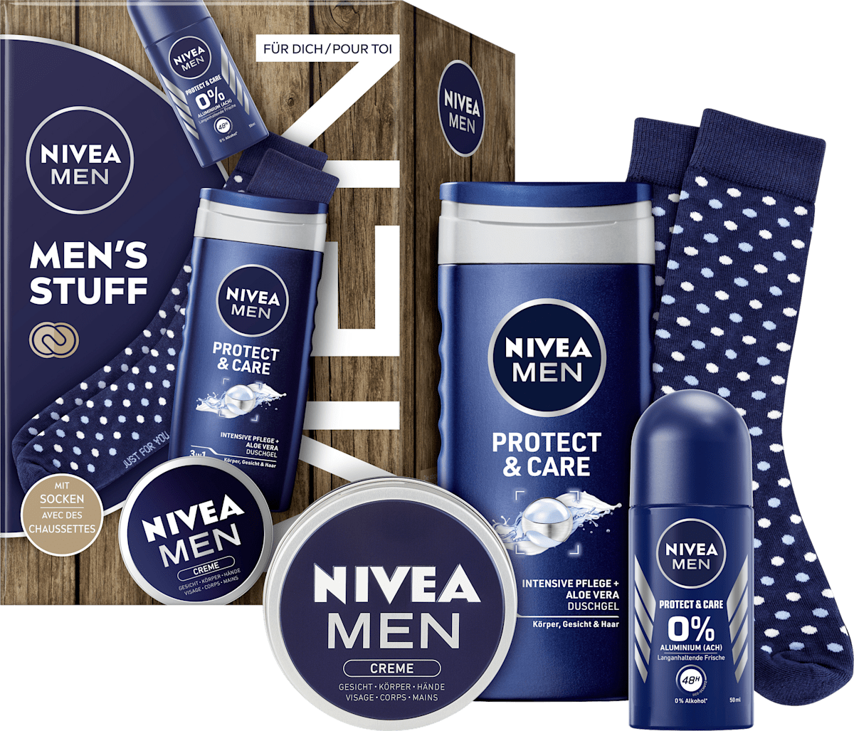 NIVEA MEN Geschenkset Mens Stuff 4tlg, 1 St dauerhaft günstig online kaufen | dm.de