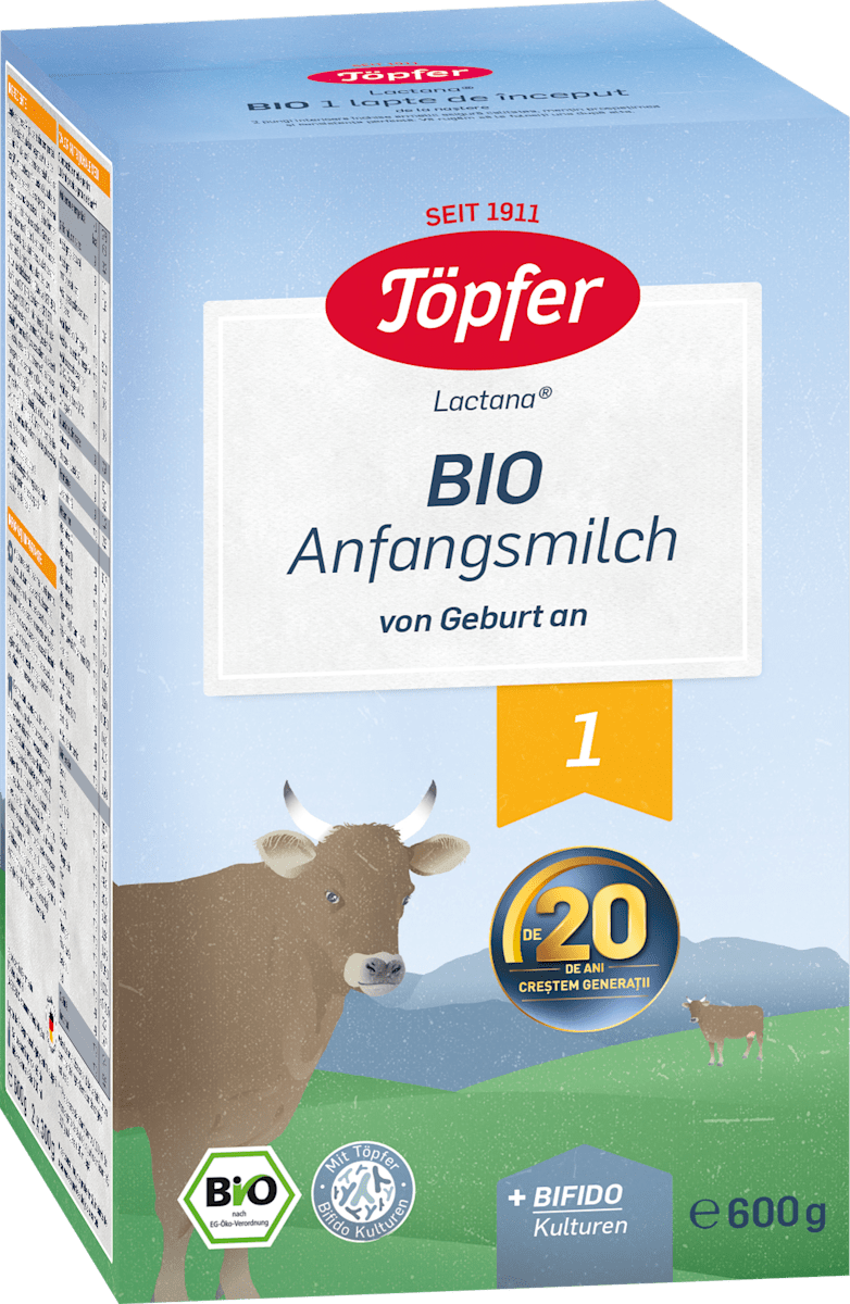Töpfer Formulă lapte praf de început Lactana 1 Bio 0+, 600 buc | dm.ro