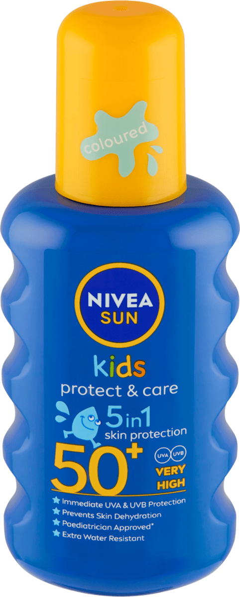 NIVEA SUN protect & care sprej za zaštitu od sunca za decu, SPF 50+, 200 ml | dm.rs