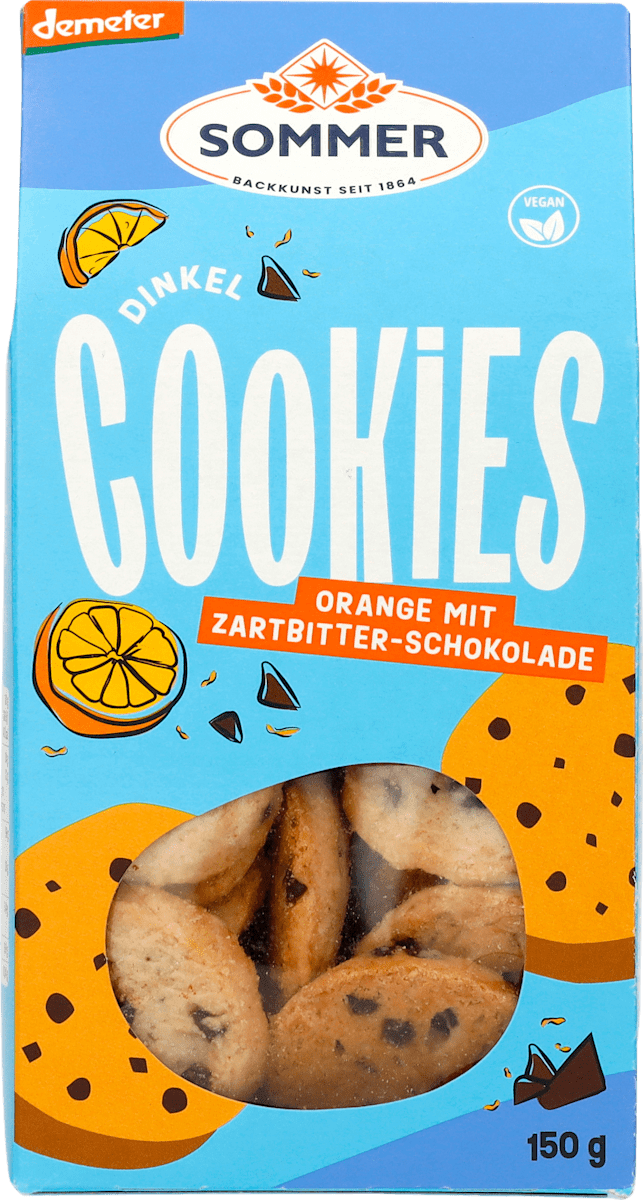 SOMMER Cookies, Dinkel Schoko-Orange, 150 g dauerhaft günstig online ...