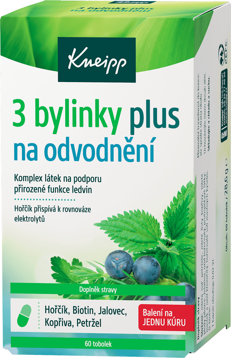 Kneipp 3 bylinky na odvodnění, 28,6 g | dm.cz